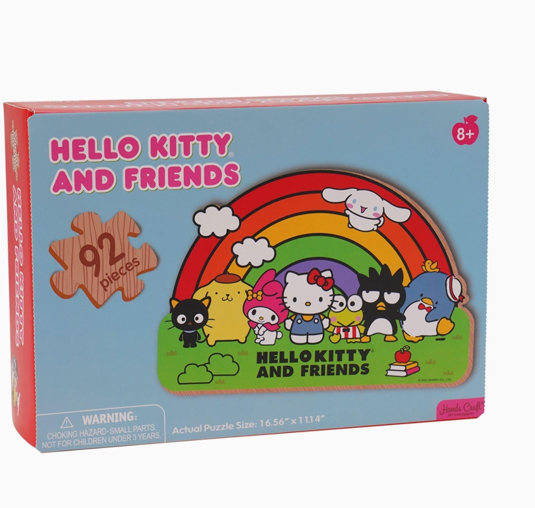 Hello Kitty Wooden Jigsaw Puzzle: Hello Kitty Rainbow - Golden Gait ...