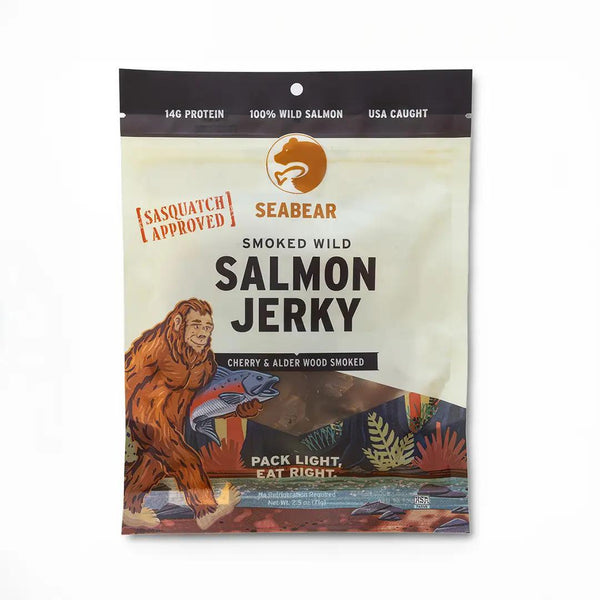 SeaBear Smokehouse Smoked King Salmon Jerky Sasquatch Approved - Golden ...