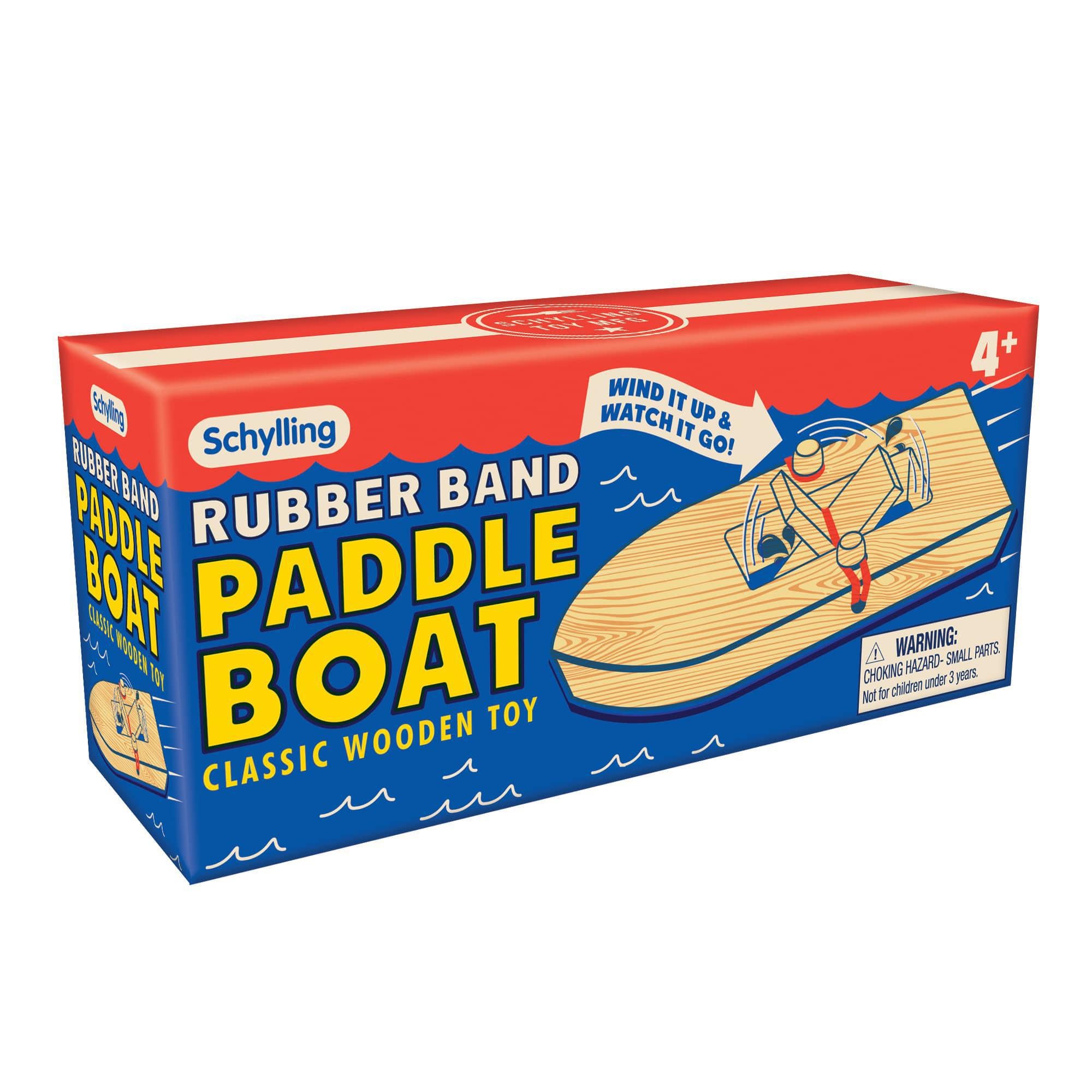 Wooden Paddle Boat | Rubber Band Powered – Golden Gait Mercantile