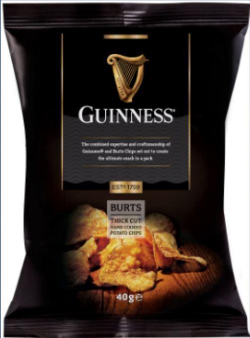 Burts British Guinness Hand Cooked Potato Chips - Golden Gait Mercantile
