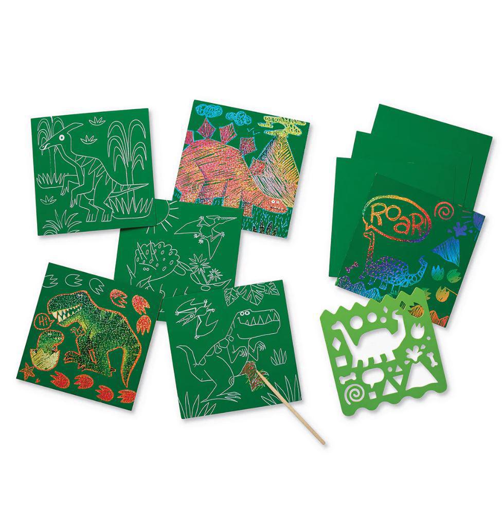 Crocodile Creek Sparkle Scratch Art | Dinosaur - Golden Gait Mercantile