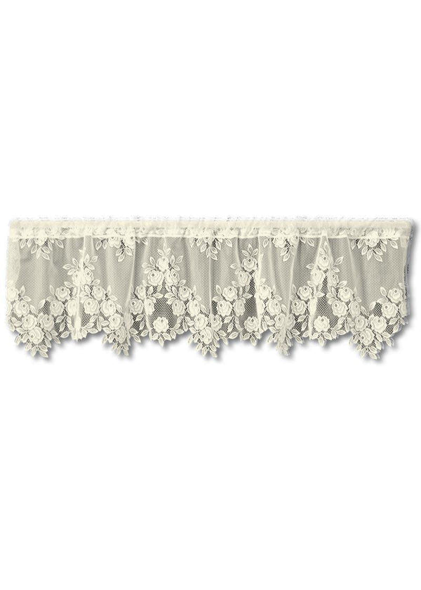 Heritage Lace Curtains | Tea Rose Valance - Golden Gait Mercantile
