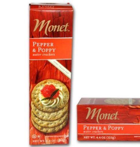 Monet Pepper and Poppy Water Crackers - Golden Gait Mercantile