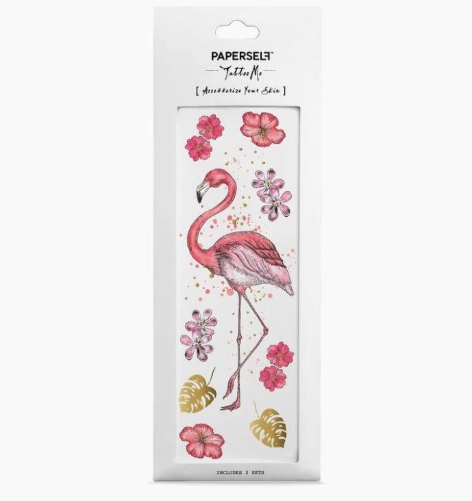 PAPERSELF Temporary Tattoo Skin Accessories | Flamingo – Golden Gait ...