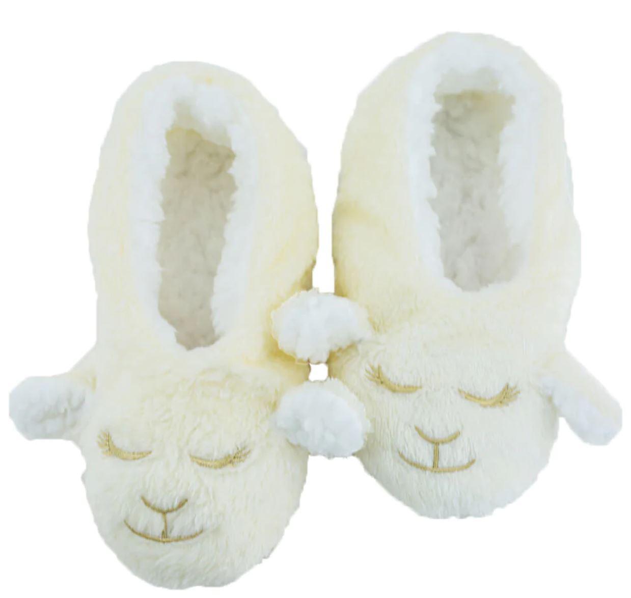 Faceplant Dreams Sweet Dreams Lamb Footsies Slippers – Golden Gait ...